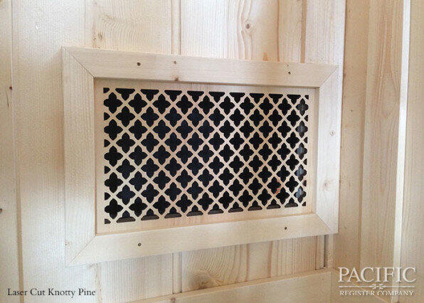 Wood Registers, Laser Cut, Wall/Ceiling/Heating - Pacific Register